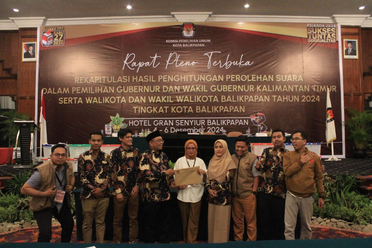 Pleno KPU Tetapkan Rahmad-Bagus sebagai Wali Kota dan Wakil Wali Kota Balikpapan » NUSSA.CO